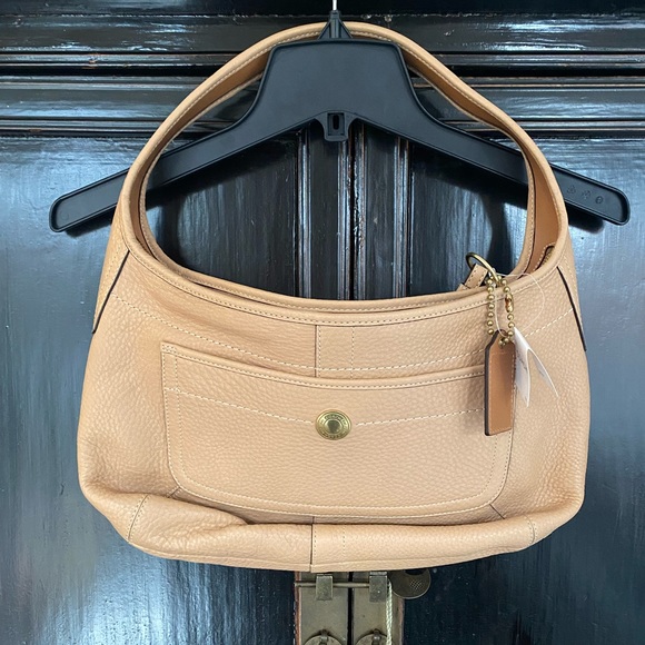 Coach | Bags | Nwt Pebbled Leather Coach Boho Bag In Bamboo | Poshmark